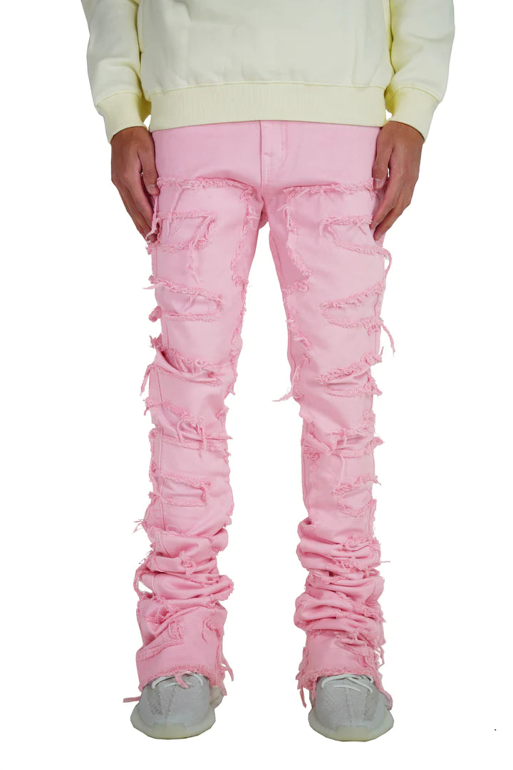 Focus - 3445 Pink Stack Jean 34 Length